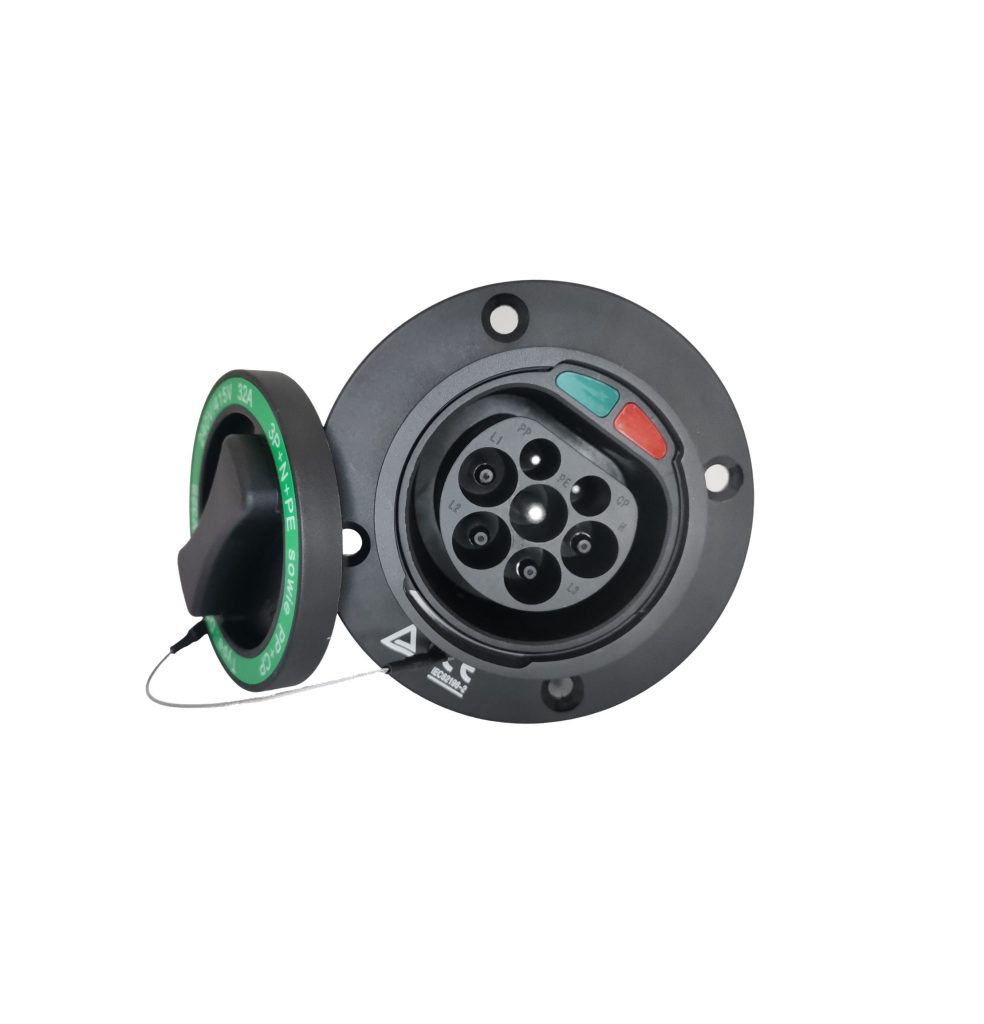 TOMADA MENNEKES TYPE 2 - 32A (CAR SIDE) - EV Chargers