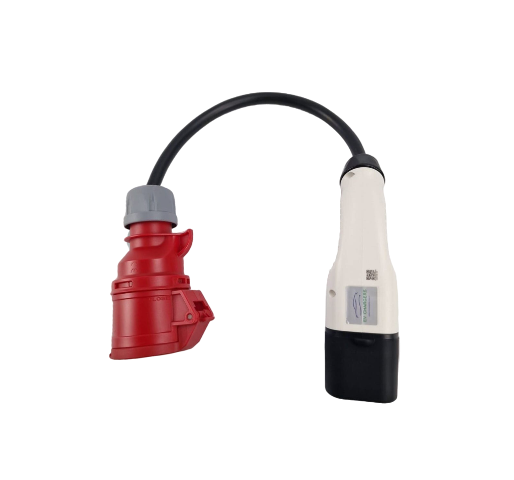 ADAPTADOR TYPE 2 (PILE SIDE) – CEE 16A TRIFÁSICO – (11KW) C/ CABO 60CM ...